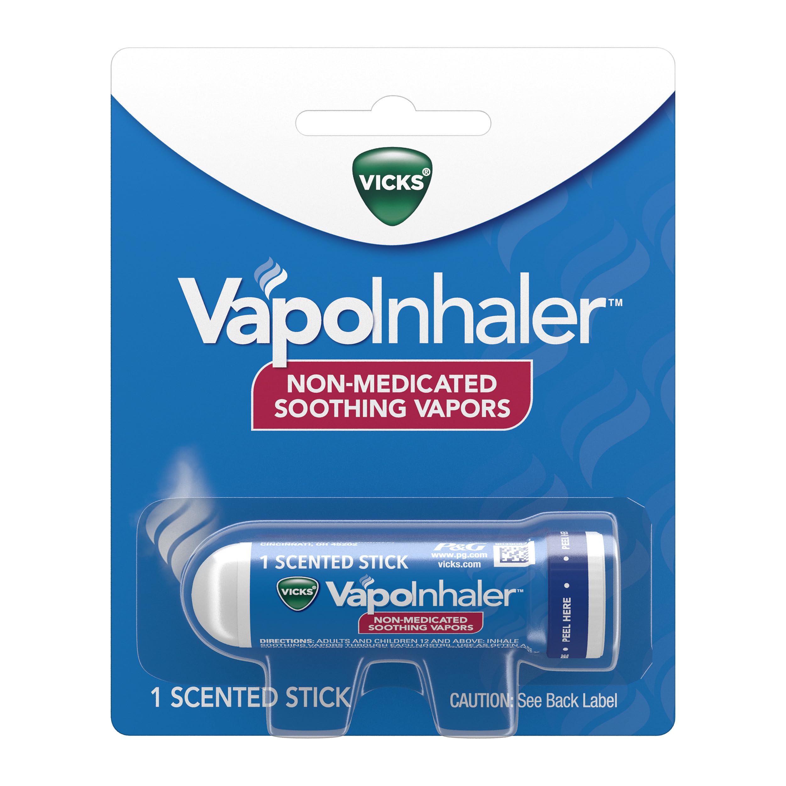Vicks VapoInhaler, Portable Nasal Inhaler, Non-Medicated, Soothing ...